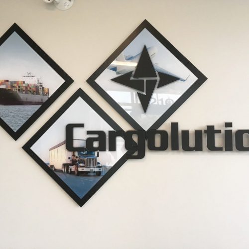 Enseigne interieure logo 3d acrylique aluminium - Enseigne Effigiart